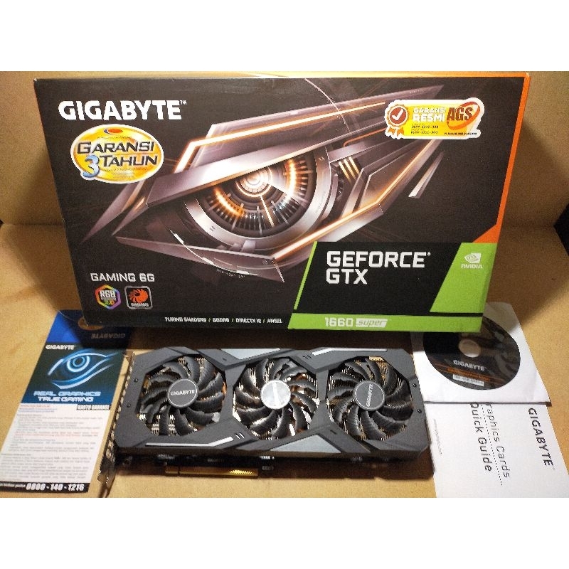 Jual gigabyte gtx 1660 super 6gb Triple fan like new | Shopee Indonesia