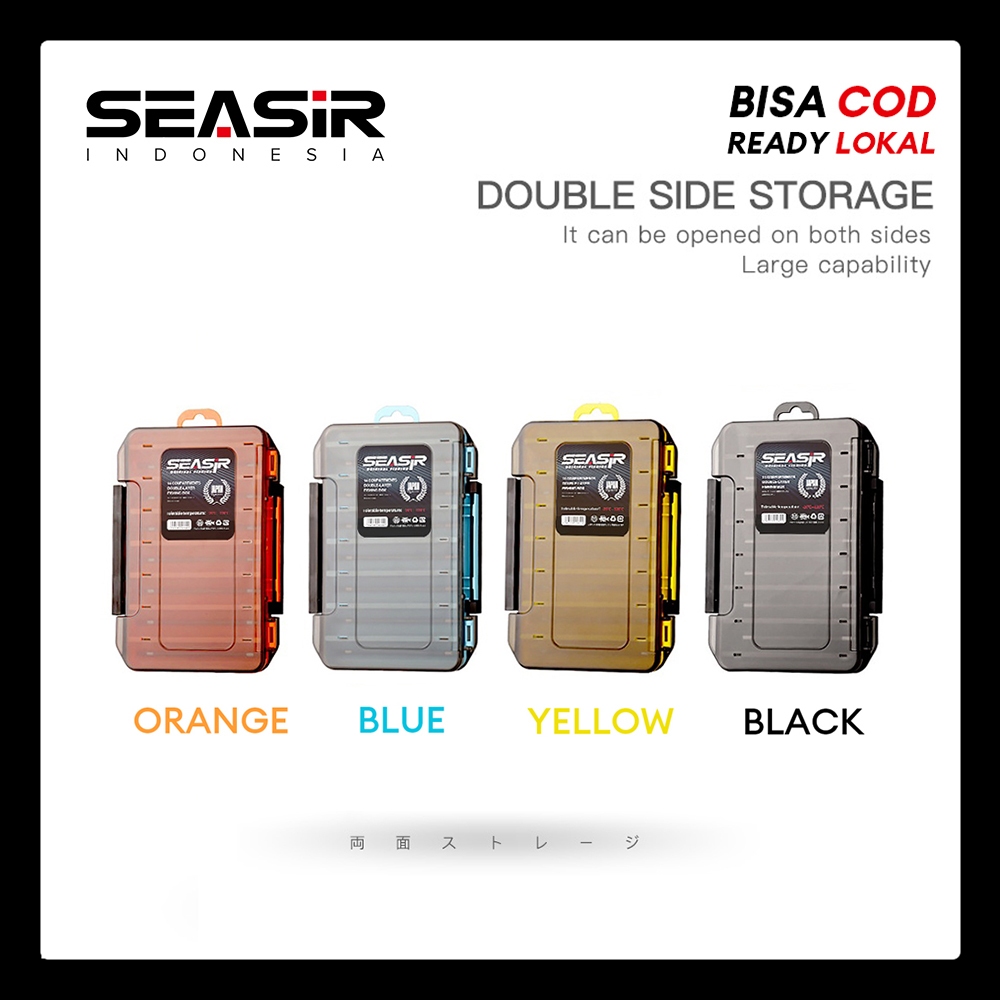 Jual [OFFICIAL] SEASIR Double Side Fishing Box Kotak Plastik ...