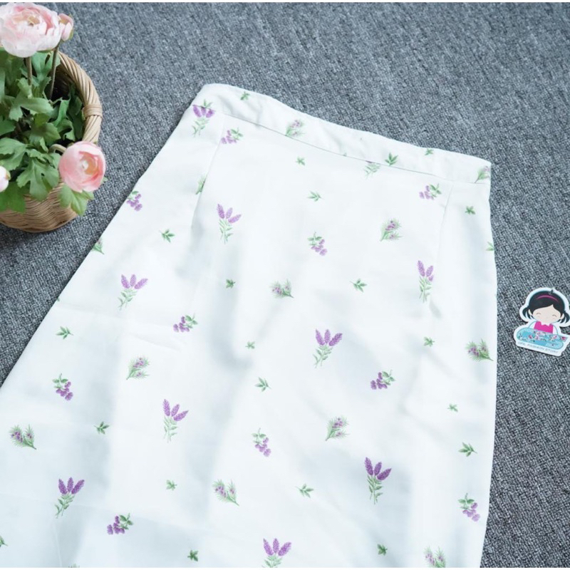 Jual FLORAL SKIRT JUMBO / ROK MOTIF BUNGA / SAKURA PATTERN SKIRT JUMBO ...