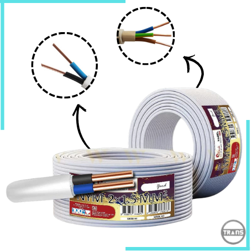 Jual Mitech SNI SPLN Kabel Listrik NYM 2x1.5 / 2x2.5 Kabel Tembaga ...