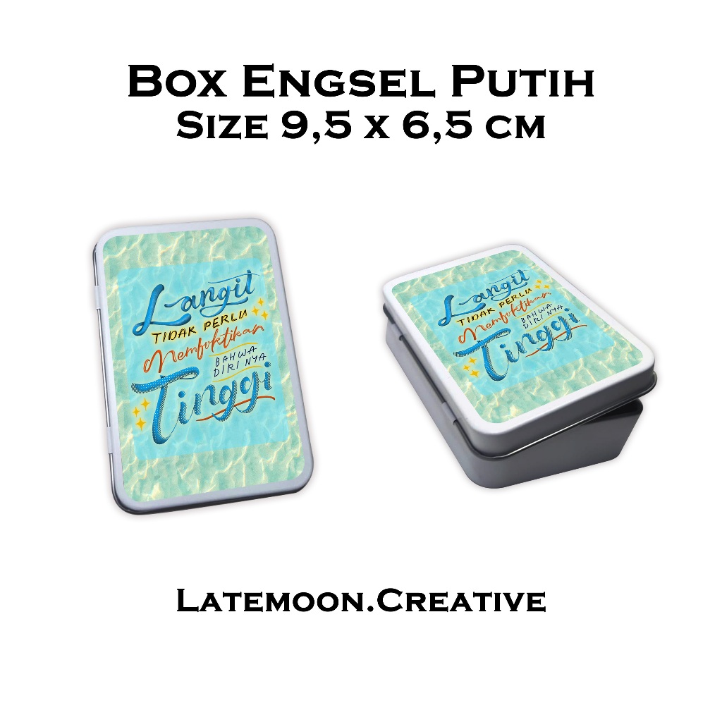 Jual BOX ENGSEL 9,5 X 6,5 DESAIN ART WORK "Tentang Langit" (BISA COD ...