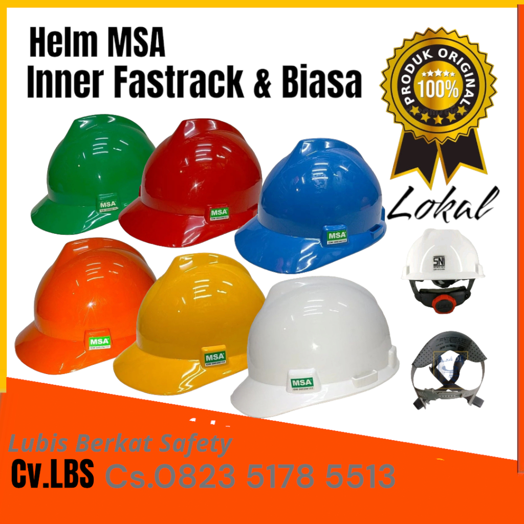 Jual Helm MSA Proyek Helm Kerja Keselamatan Inner Fastrack Dan Biasa ...