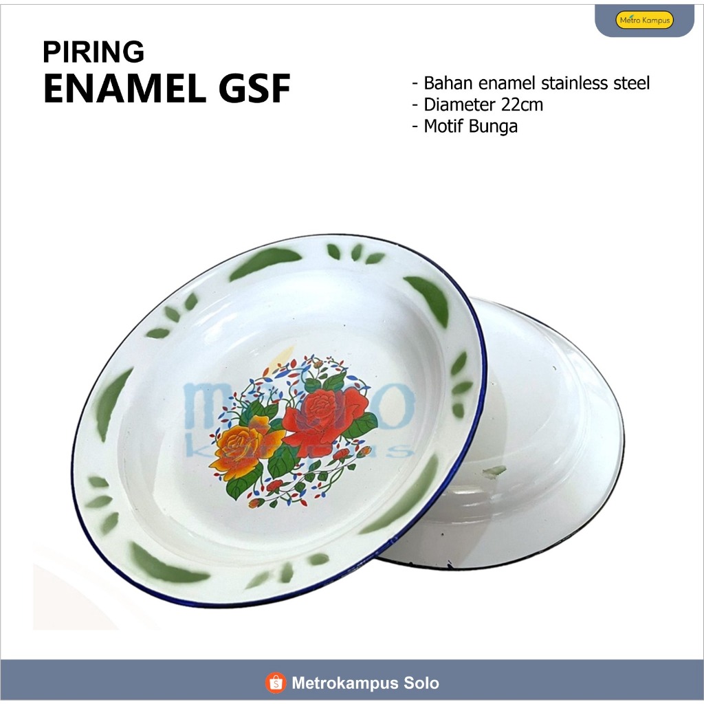 Jual Piring Seng 4922 GSF / Piring Seng Jadul Piring Enamel Piring ...