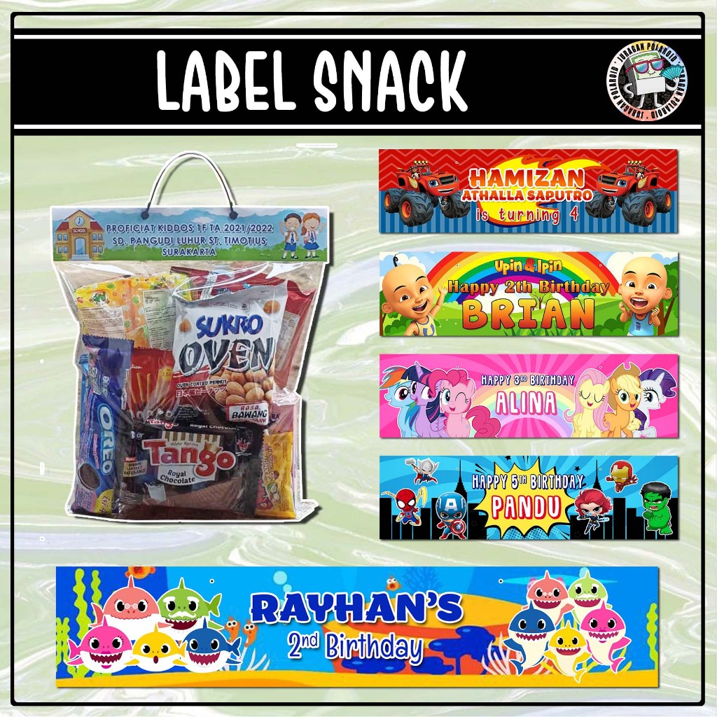Jual Label/Tag Snack Lebaran/Ulang tahun Murah | Shopee Indonesia
