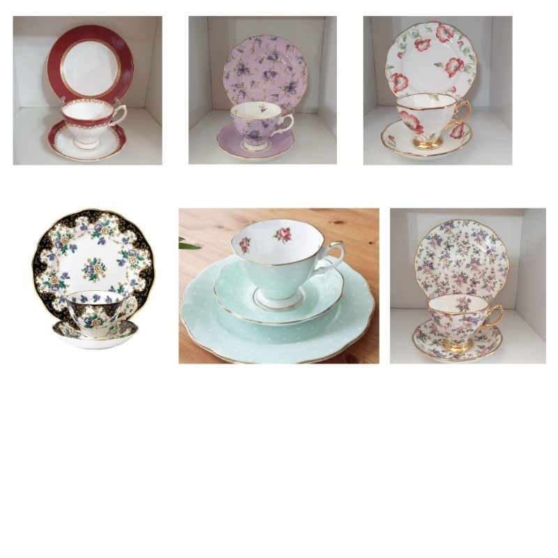 Jual 100s Years Antique Series Tea Cup & Plate Set | Shopee Indonesia