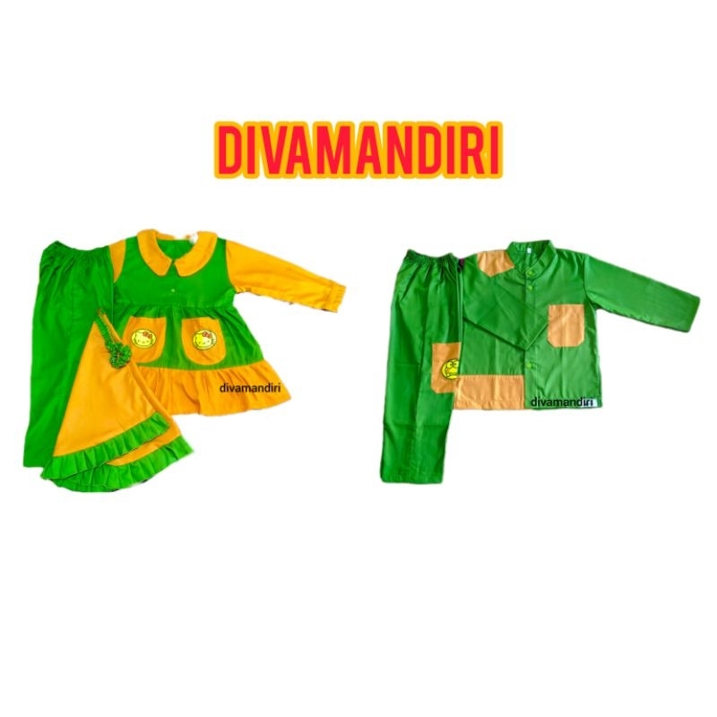 Jual Seragam Muslim Polos PAUD/TK | Seragam Anak Muslim PAUD/TK ...