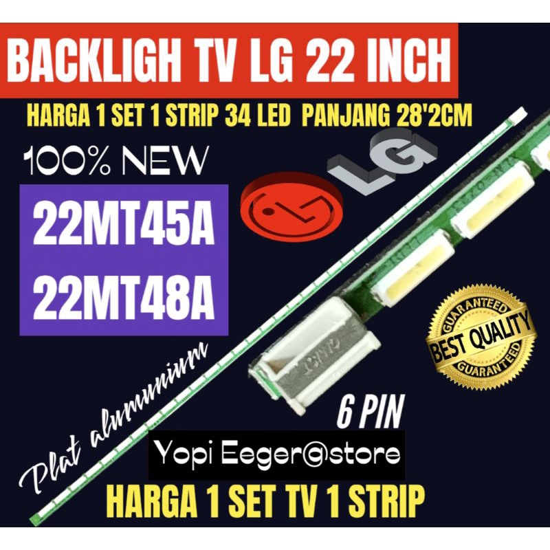 Jual BACKLIGHT TV LCD LED LG 22 INCH 22MT45A-22MT48A BACKLIGHT TV LG 22 INCH | Shopee Indonesia