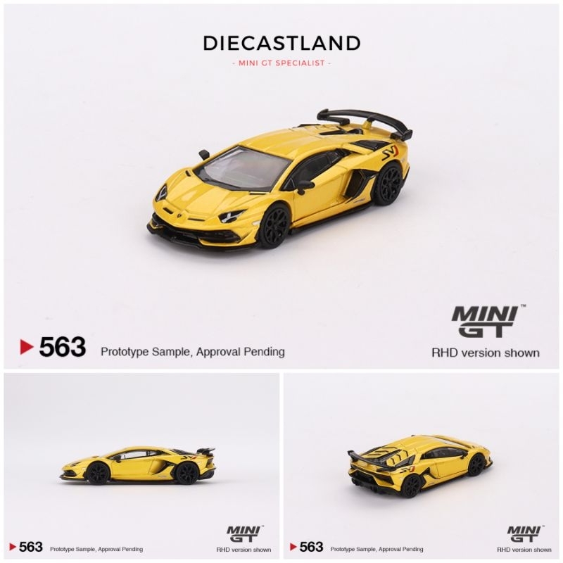 Jual Mini GT #563 Lamborghini Aventador SVJ Giallo Orion MGT00563 ...