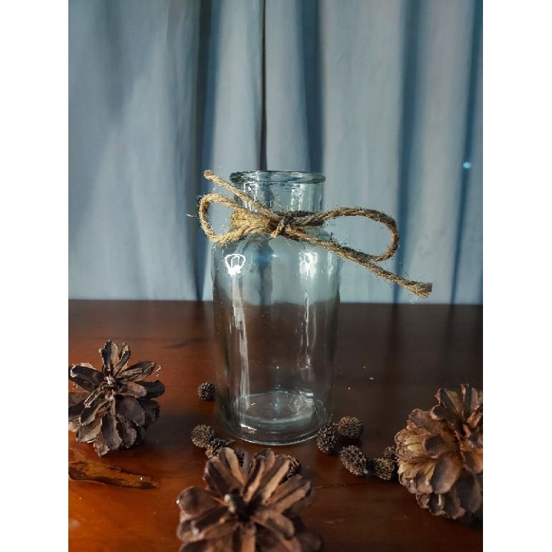 Jual Vas Bening Tabung Glass Flower Pot Bunga Kaca Bening I Vas kaca ...