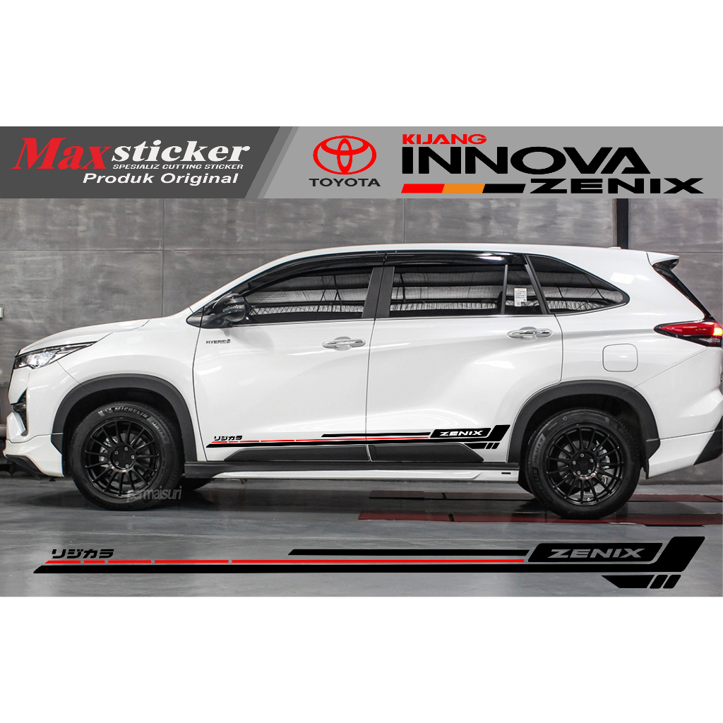 Jual STICKER TOYOTA INNOVA ZENIX MOTI TERBARU STICKER LIST BODY INNOVA ...