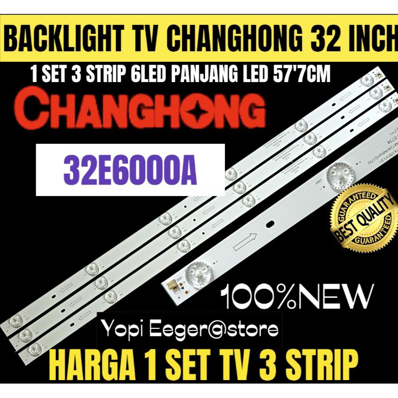 Jual BACKLIGHT TV LCD LED CHANGHONG 32 INCH 32E6000A BACKLIGHT TV 32 INCH | Shopee Indonesia