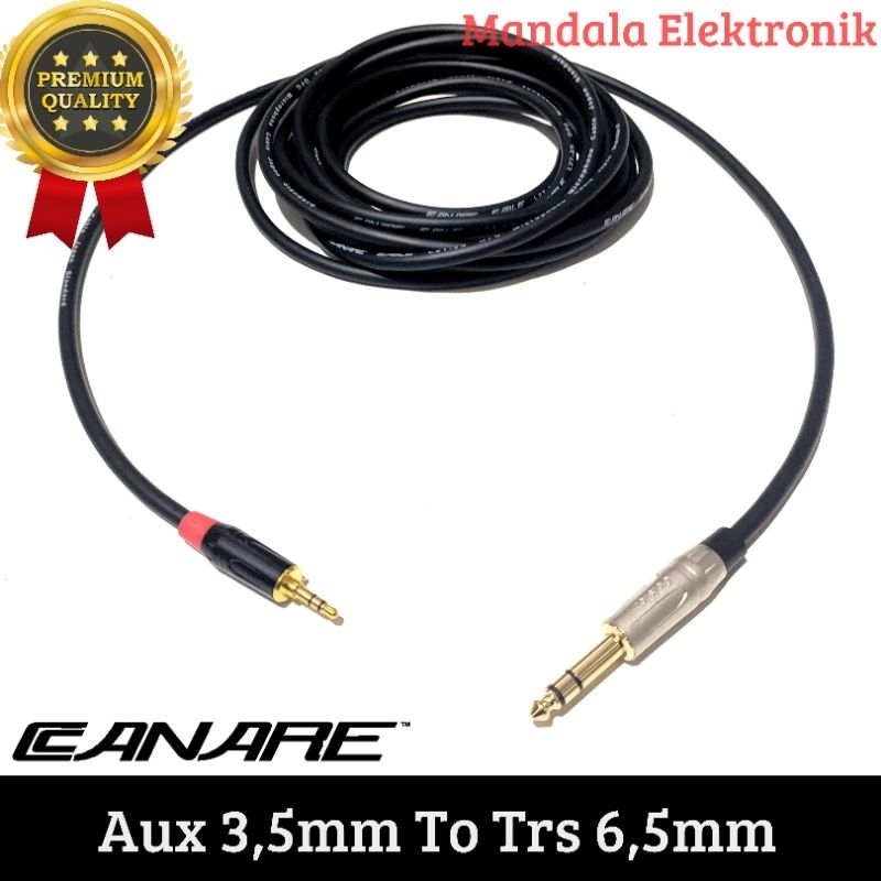 Jual kabel audio aux 3,5 mm to jack trs 6,5mm stereo 20 meter premium | Shopee Indonesia