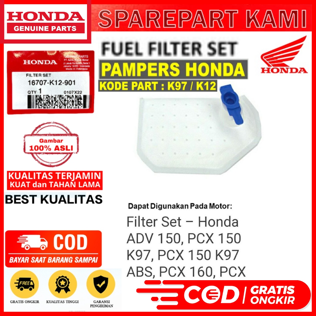 Jual FILTER FUEL PUMP SARINGAN BENSIN PEMPES PAMPERS - HONDA ADV 150 ...