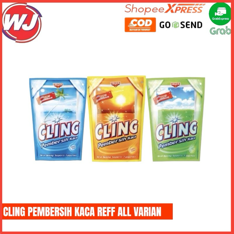 Jual CLING PEMBERSIH KACA REFF ALL VARIAN 425ml | Shopee Indonesia