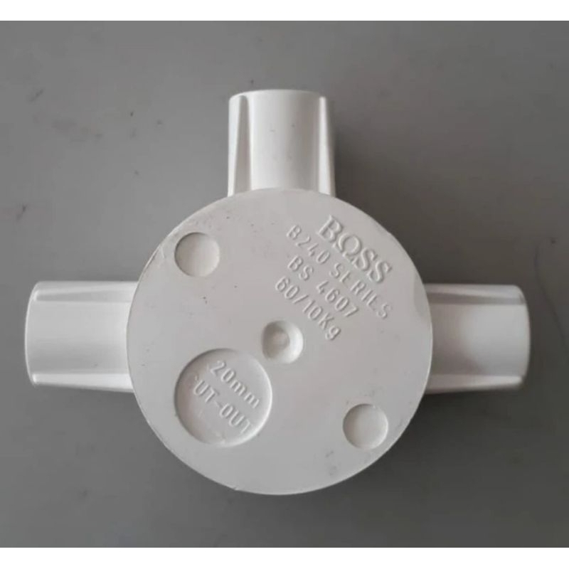 Jual Teedos 20mm Putih BOSS Teedus 20 mm T Dos / T Dus / T-Dus Cabang 3 ...