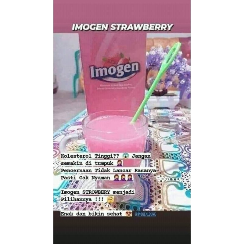 Jual Imogen Strawberry (1 Box 30 sachet) | Shopee Indonesia