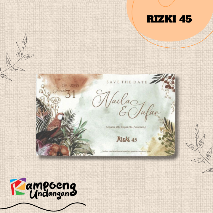 Jual Blangko Undangan atau Kertas Undangan Pernikahan merk RIZKI 45 ...