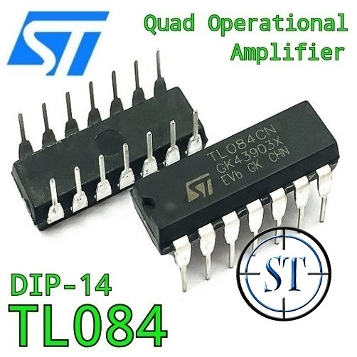 Jual IC TL084CN 14P ST Low-Noise JFET Operational Power Amplifier TL084 TL 084 CN DIP 14 PIN ...