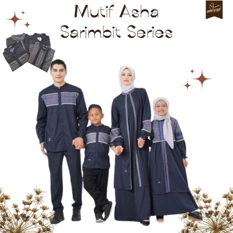 Jual Sarimbit Mutif Asha Dark Blue / Gamis Koko / Sarimbit Keluarga ...