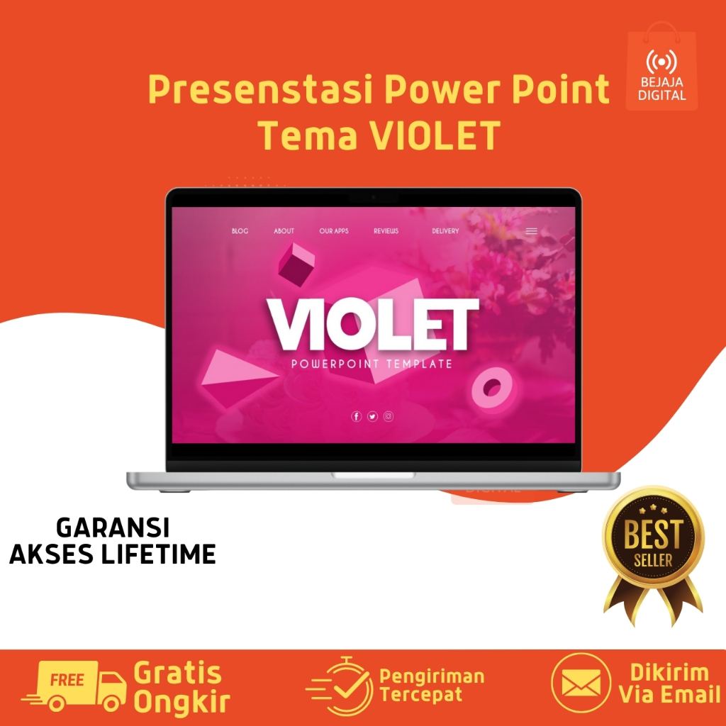 Jual VIOLET Powerpoint - Template Power Point Elegant & Profesional ...