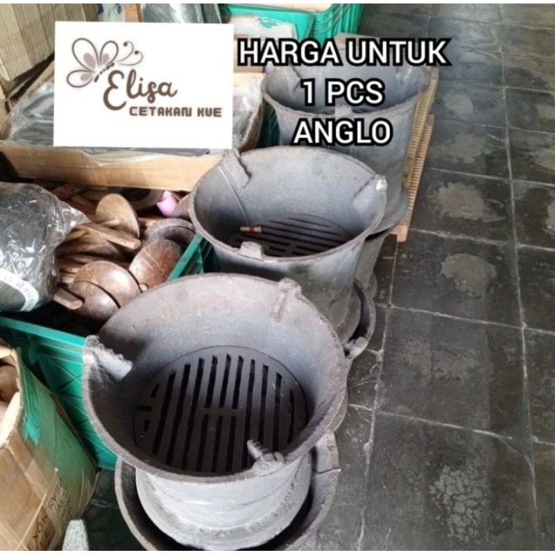 Jual Anglo Besi Cor 28 CM/ Anglo Angkringan Tungku Arang/ Tungku Besi ...