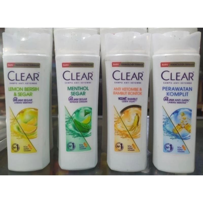 Jual Clear Shampoo Shampo 160ml Anti Ketombe & Rambut Rontok Perawatan Rambut Komplit Lemon ...