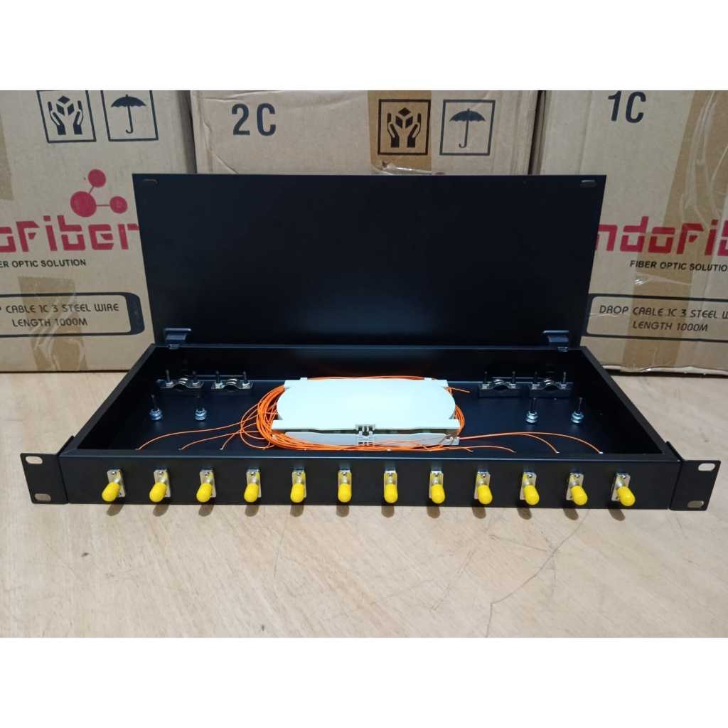Jual OTB Rack 12 port ST Multimode OM2 + pigtail | Shopee Indonesia
