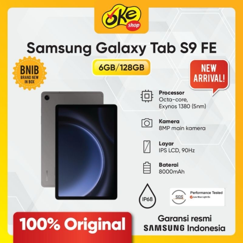 Jual Samsung Galaxy Tab S9 FE 5G 6/128GB - Garansi Resmi Sein | Shopee ...