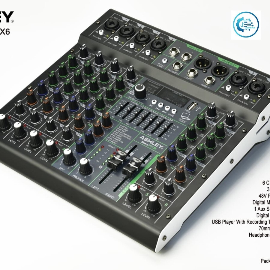 Jual MIXER ASHLEY PRO FX6 6CH GARANSI 1 TAHUN | Shopee Indonesia