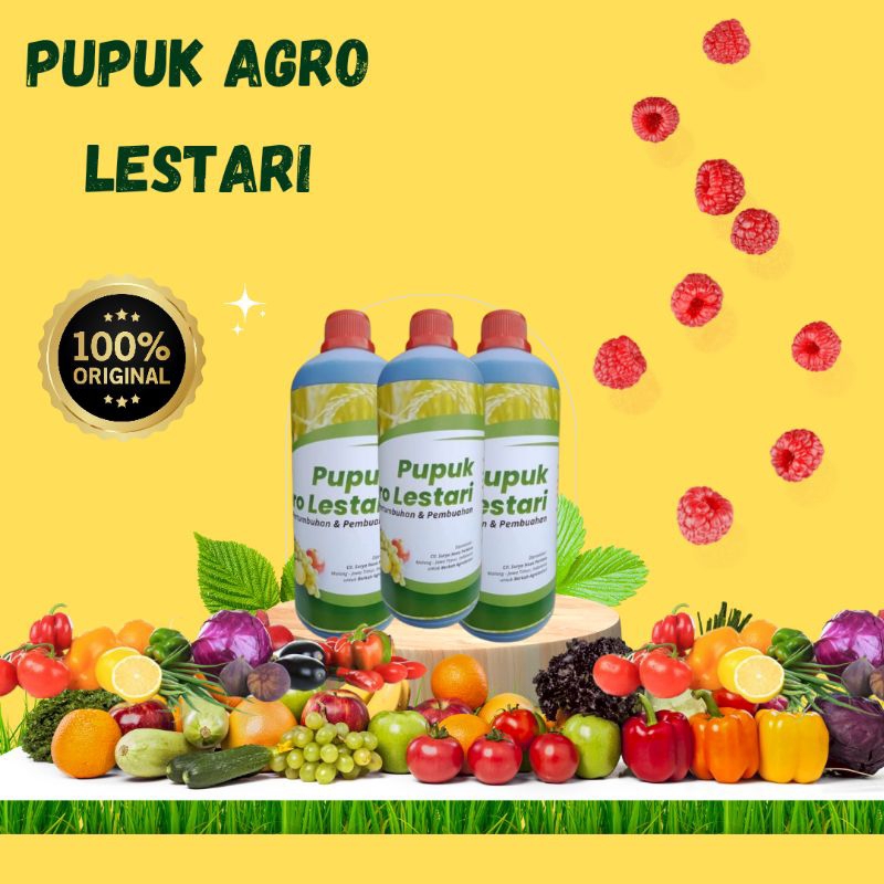 Jual Pupuk Penyubur Perangsang dan Pelebat Buah - Pupuk Agro Lestari Kemasan 1 Liter | Shopee ...