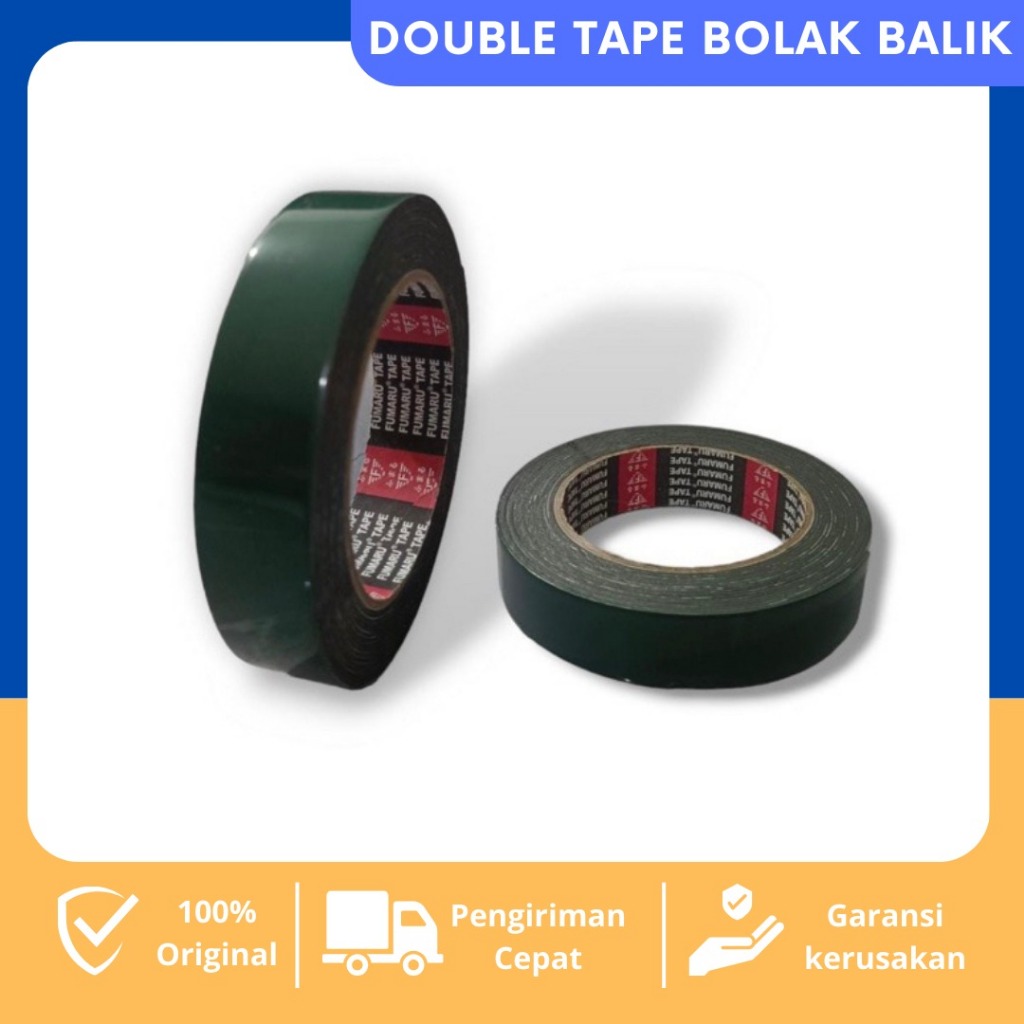 Jual Double Tape Bolak balik 24mm x 5meter | Shopee Indonesia
