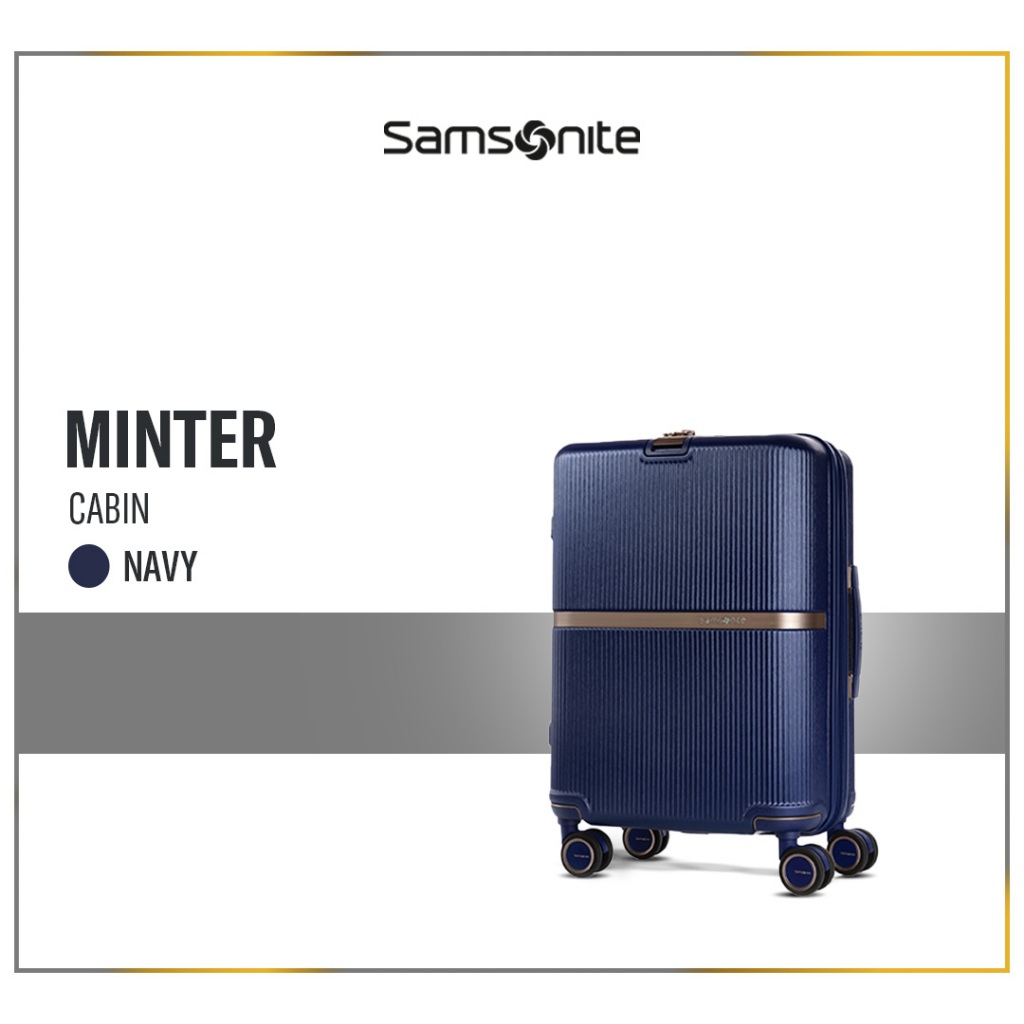 Jual Samsonite Koper Hardcase Minter Spinner Cabin 20 Inch - Navy ...