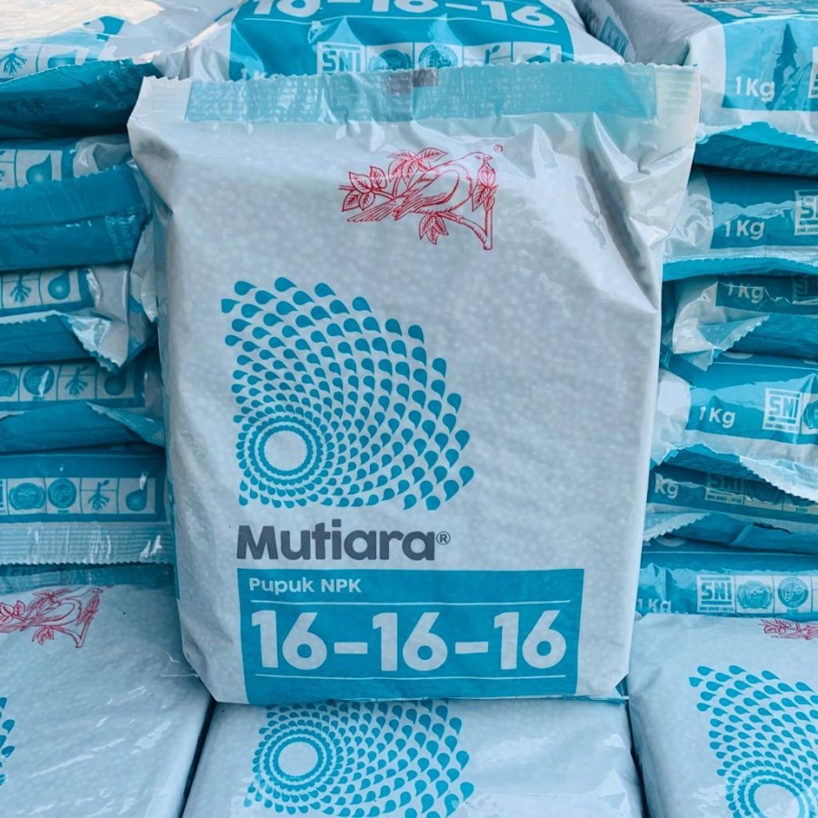 Jual NPK MUTIARA BIRU 16-16-16 KEMASAN BOTOL (250gr) : pupuk seimbang ...