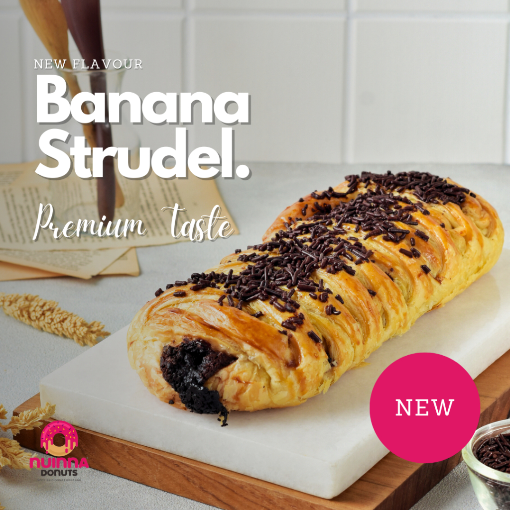 Jual BANANA STRUDEL CHOCO BANANA PASTRY MELTED PREMIUM CHOCBAN PREMIUM ...