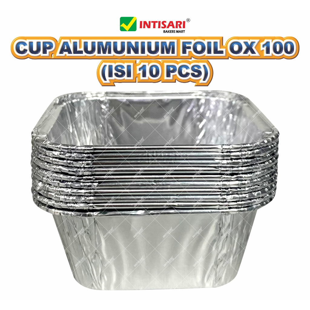 Jual CUP ALUMUNIUM FOIL OX 100 (ISI 10 PCS) | Shopee Indonesia