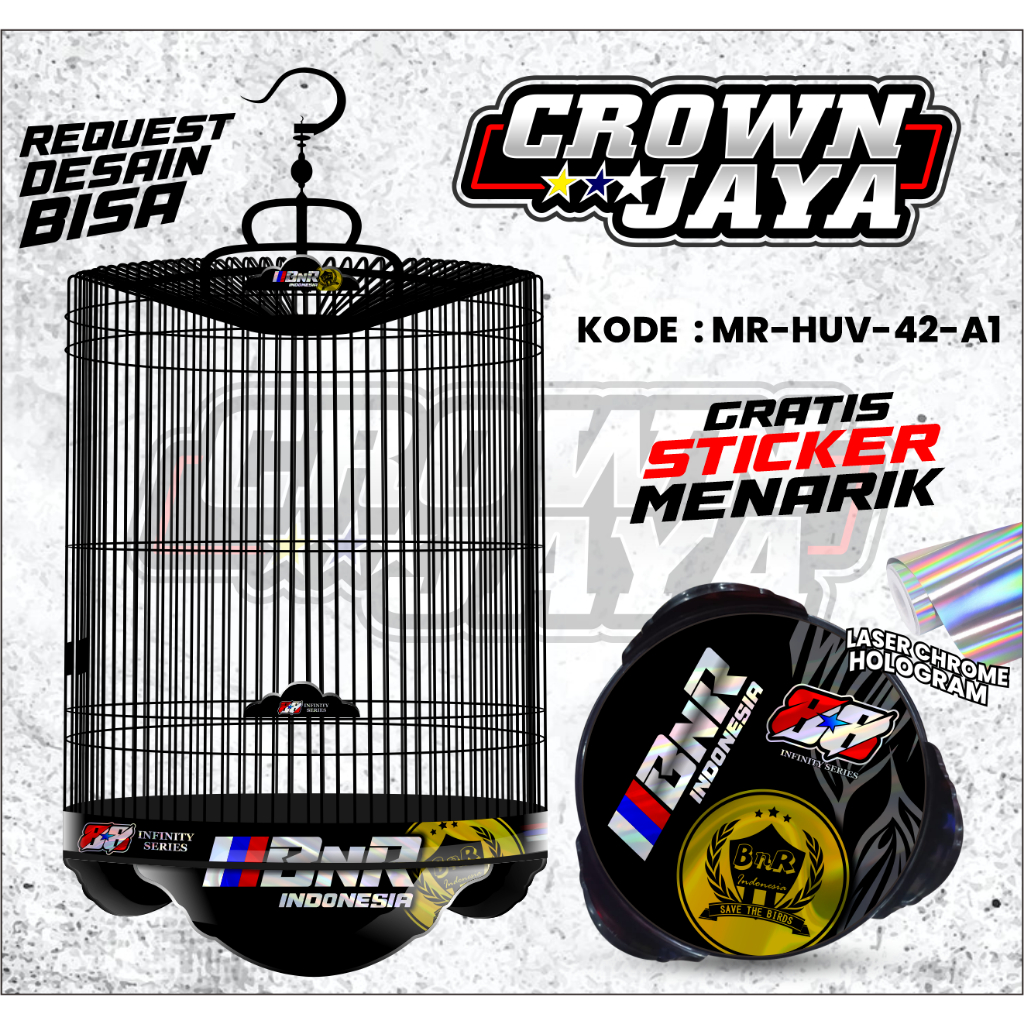 Jual Sticker BNR INFINITY 88 Sangkar Murai UV Hologram Premium / Decal ...