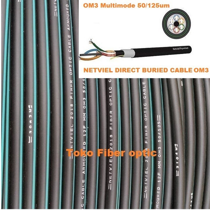Jual Netviel 8 Core Multimode OM3 Outdoor Direct Buried Armoured, 50 ...