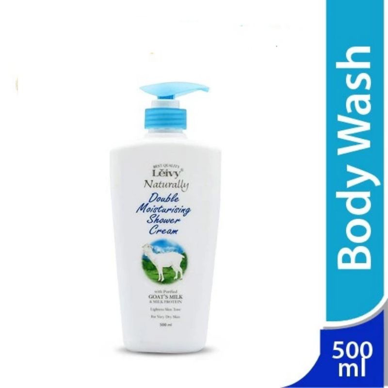 Jual Leivy Body Wash Naturally Double Moisturizing Shower Cream Goat ...