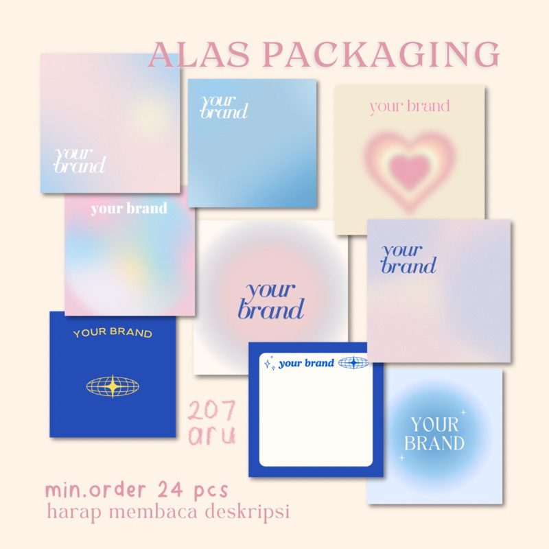 Jual 207aru | alas packaging ukuran 7x7 8x8 9x9 10x10 (custom) | Shopee ...