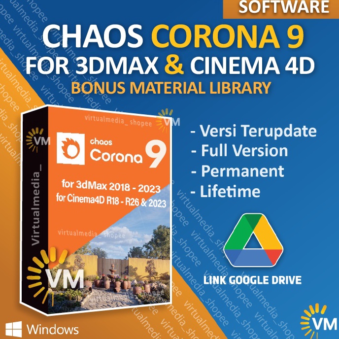 Jual ART S97X CHAOS CORONA 9 RENDER FOR 3DS MAX CINEMA 4D MATERIAL ...