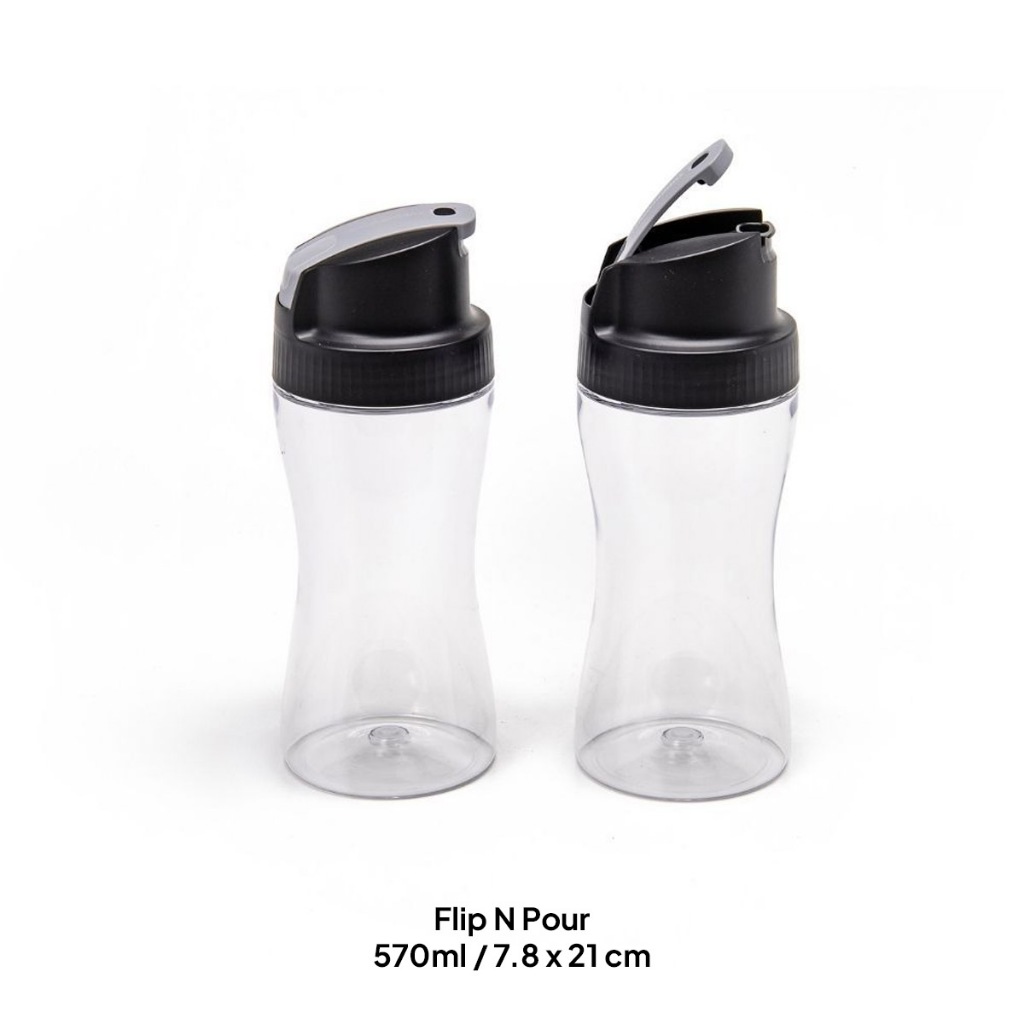 Jual Tupperware Flip N Pour Crystal 2pcs Botol Serbaguna Minyak Goreng ...