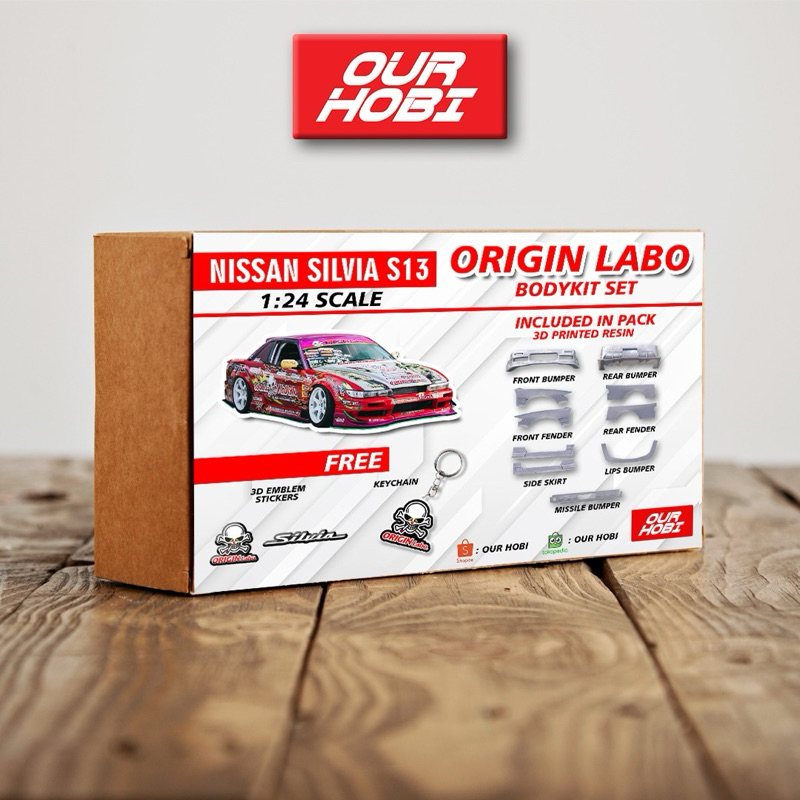 Jual Transkit Body Kit Model Kit 1/24 Nissan S13 Origin Labo | Shopee ...