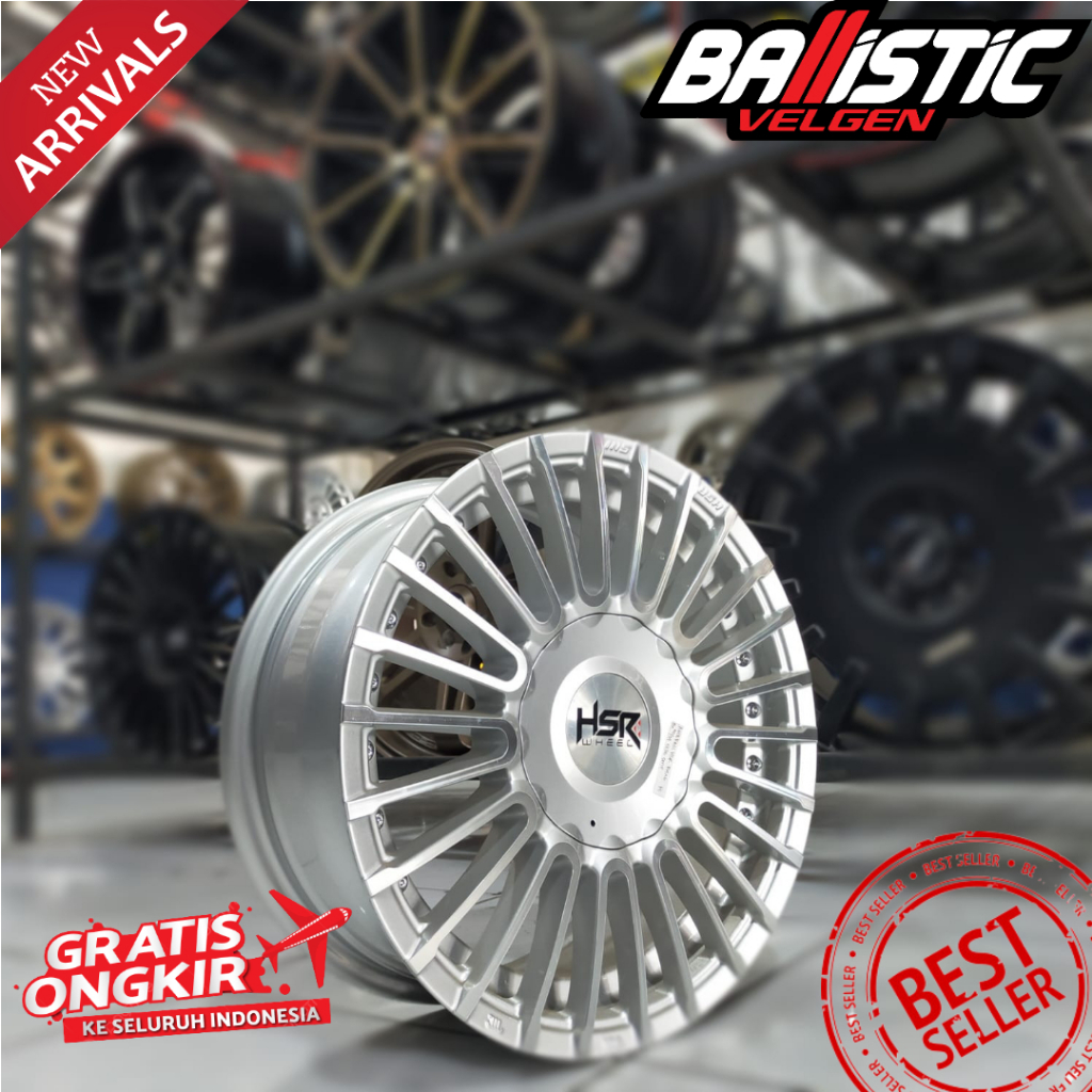 Jual Velg Mobil Wuling Air-Ev Ring 15 Model Jari Jari HSR AMARASI Lebar 6 Baut 4x100-114,3 SMF ...