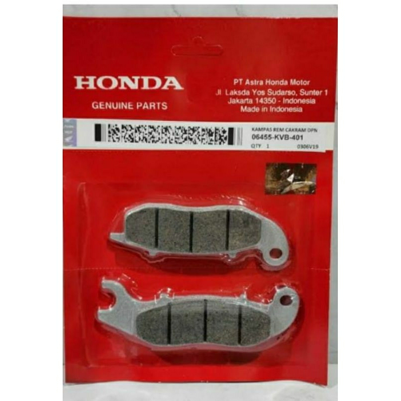 Jual Dispad AHM Honda vario 110 karbu KVB / kampas rem cakram Honda ...