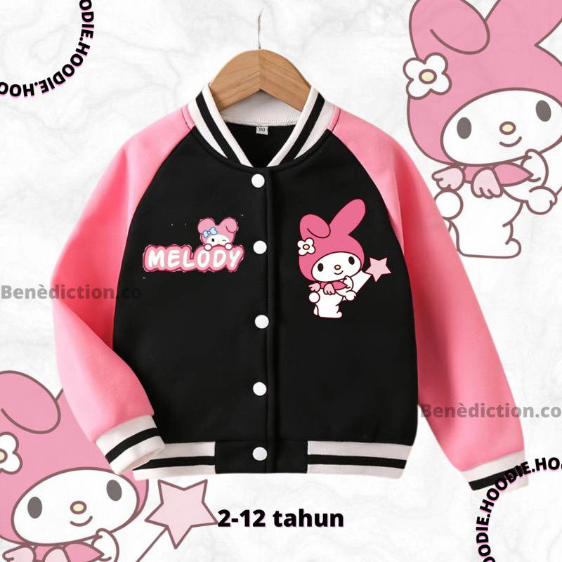 Jual Jaket Varsity Anak Perempuan MY MELODY Umur 2 3 4 5 6 7 8 9 10 11 ...