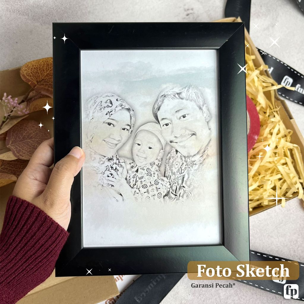 Jual Kado Gift Box Foto Sketsa untuk Hadiah Ulang Tahun Anniversary ...