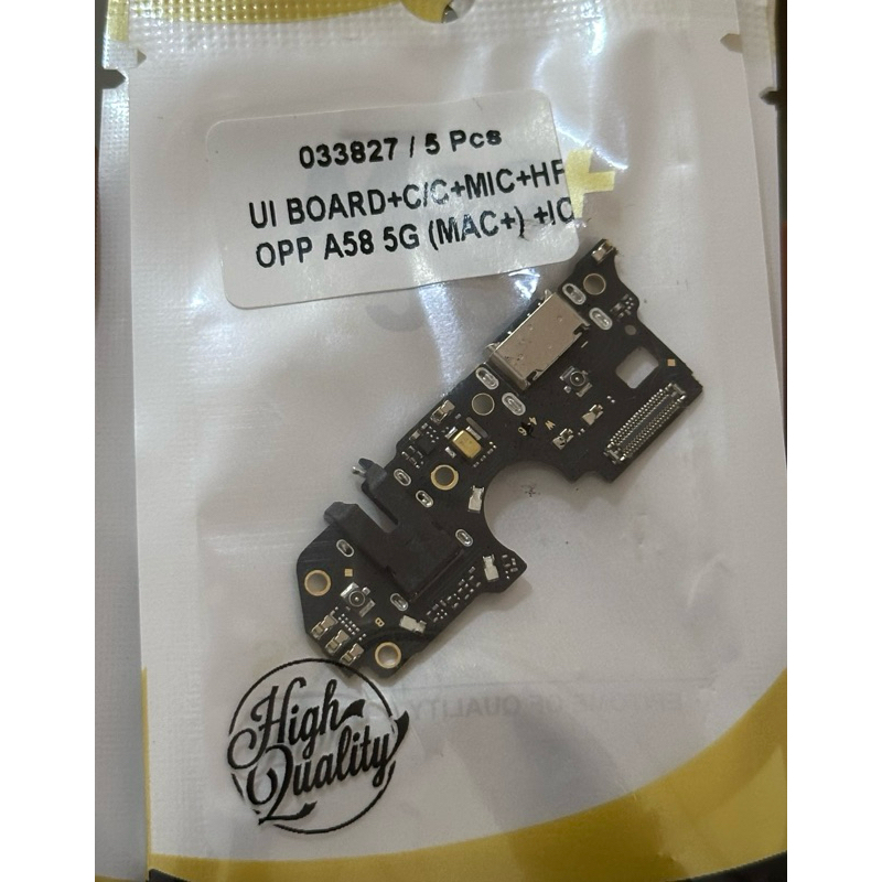 Jual papan cas ui board pcb konektor charger+mic oppo A58 5G original ...