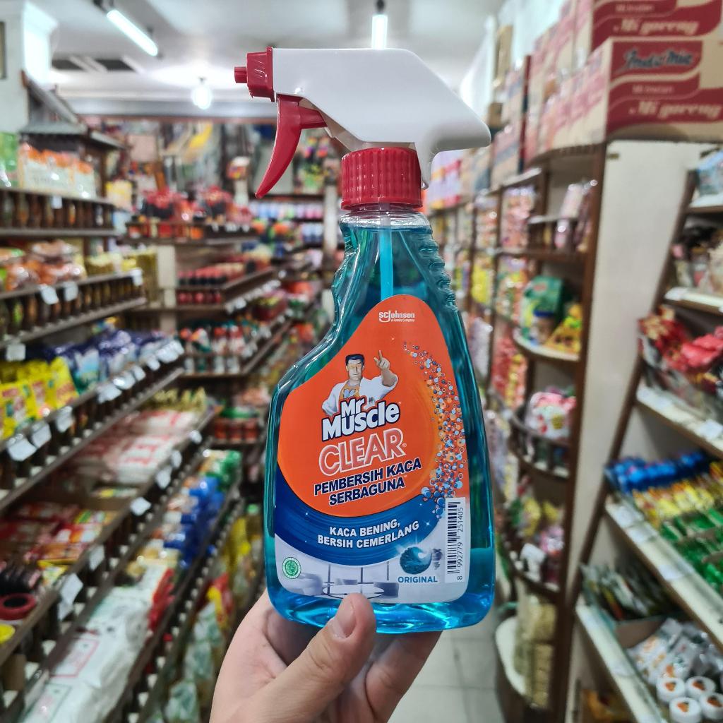 Jual MR MUSCLE CLEAR PEMBERSIH KACA SERBAGUNA SPRAY PUMP BOTOL ORIGINAL ...