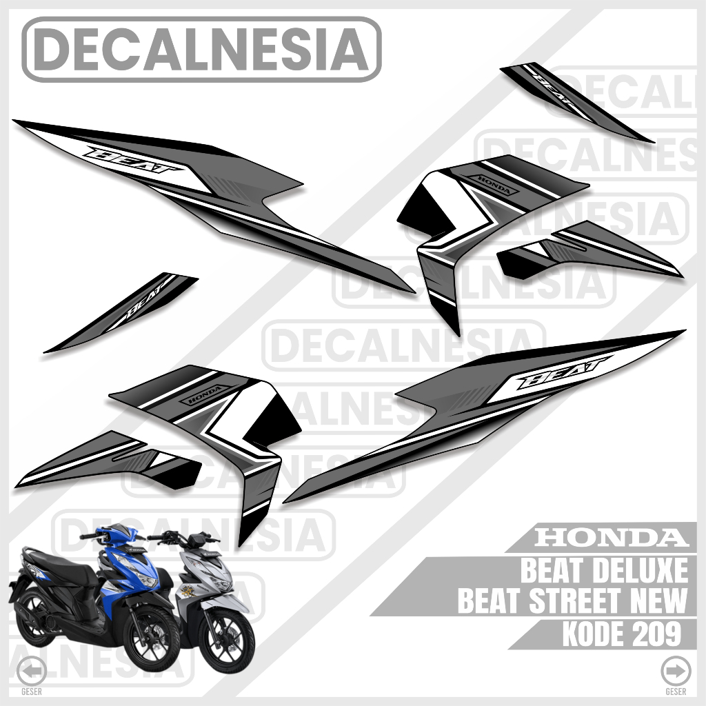 Jual Stiker Striping Beat Deluxe CBS ISS Street New 2021 2022 2023 2024 ...