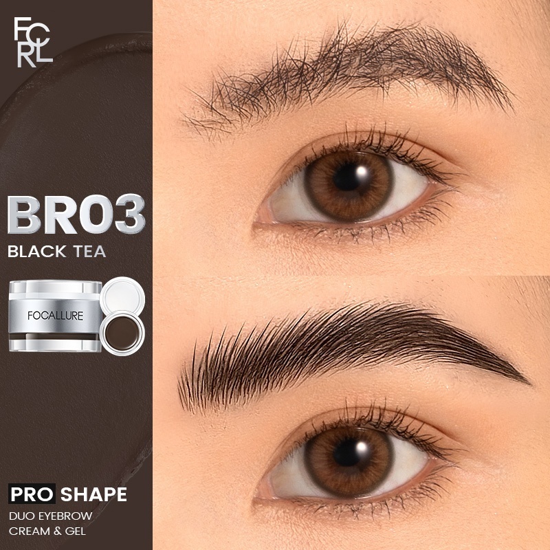 Jual FOCALLURE - BROWS GEL CREAM ( FA-23 ) - 2-in-1 Eyebrow Cream ...